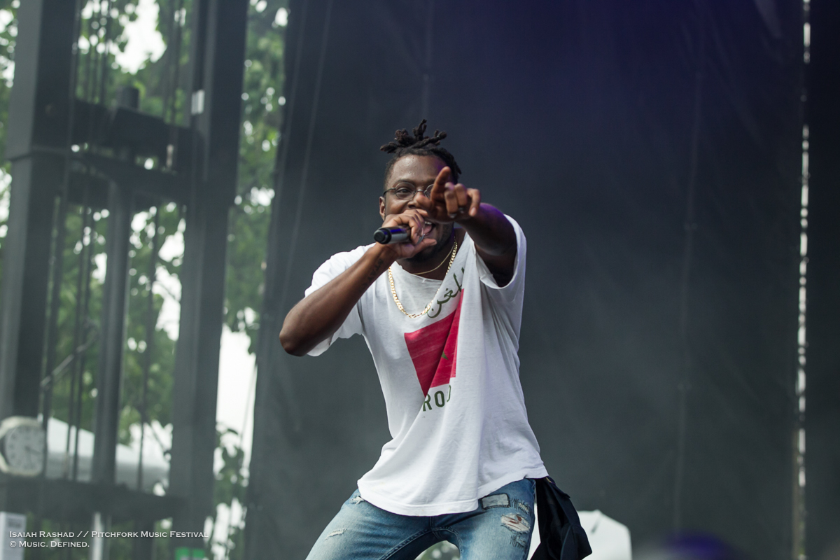 Isaiah Rashad at Pitchfork Music Festival
